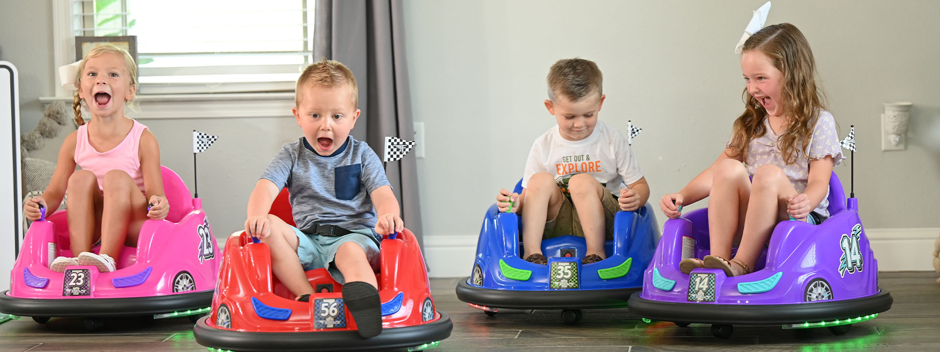 Electric Ride On Bumper Car Vehicle for Kids and Toddlers – Flybar