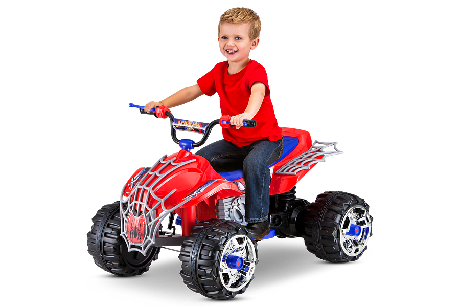 Kid Trax Spider-Man Large Kids Ride on ATV – Flybar
